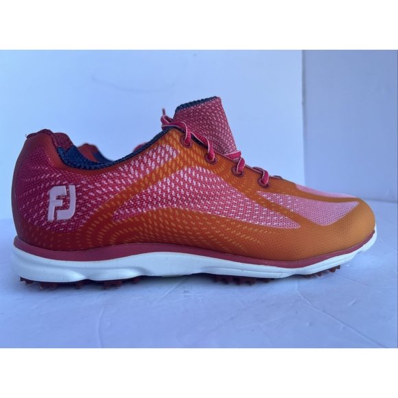 FootJoy | Shoes | Footjoy Fj Empower Womens Orange Lace Up Low Top ...